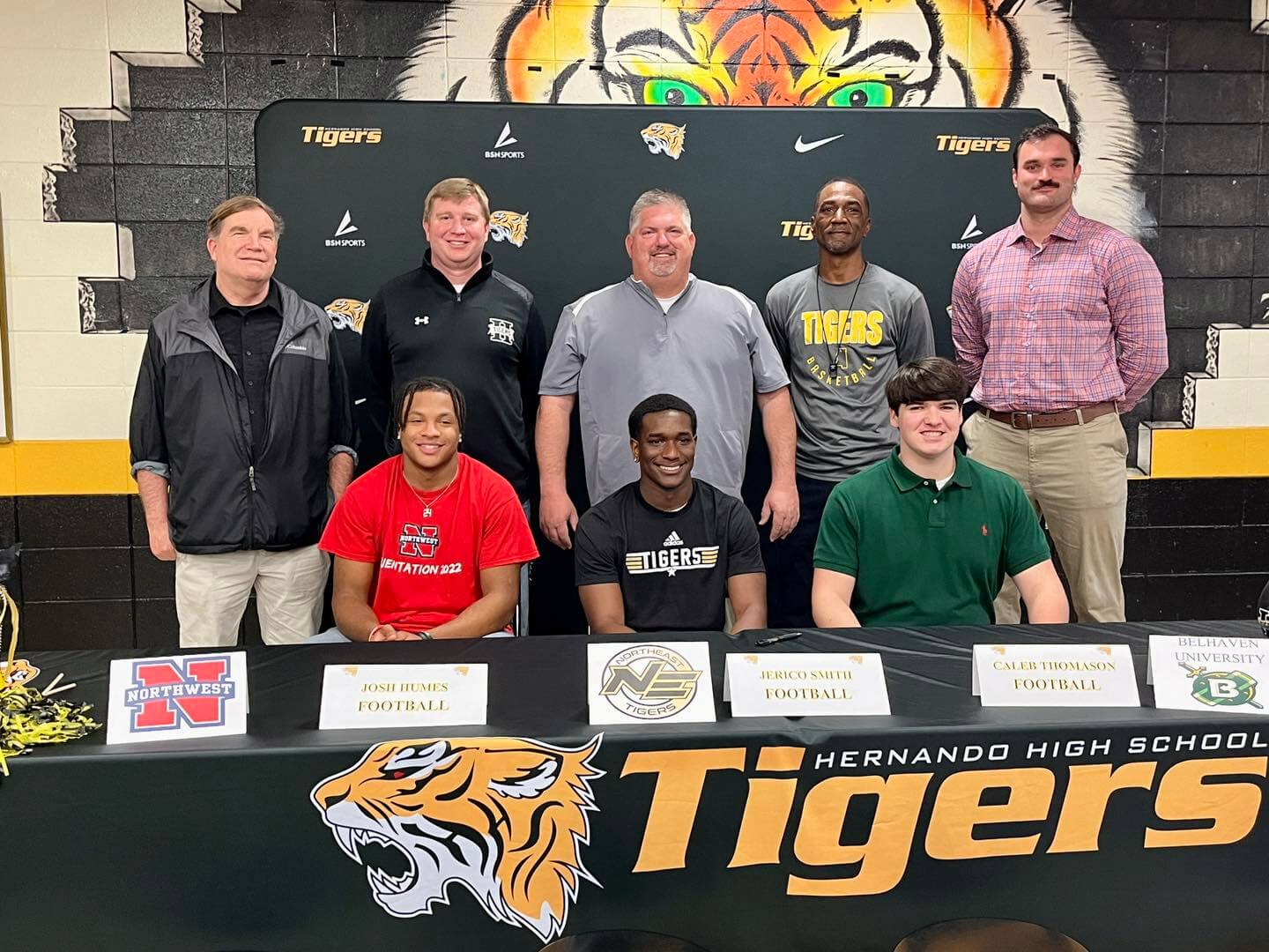 Tiger football trio signs college commitments | DeSoto County News