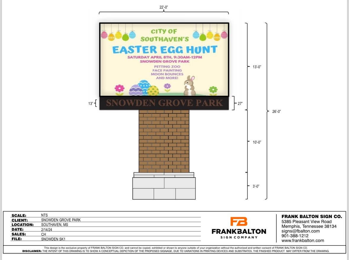 Snowden Grove Park signage to be erected | DeSoto County News