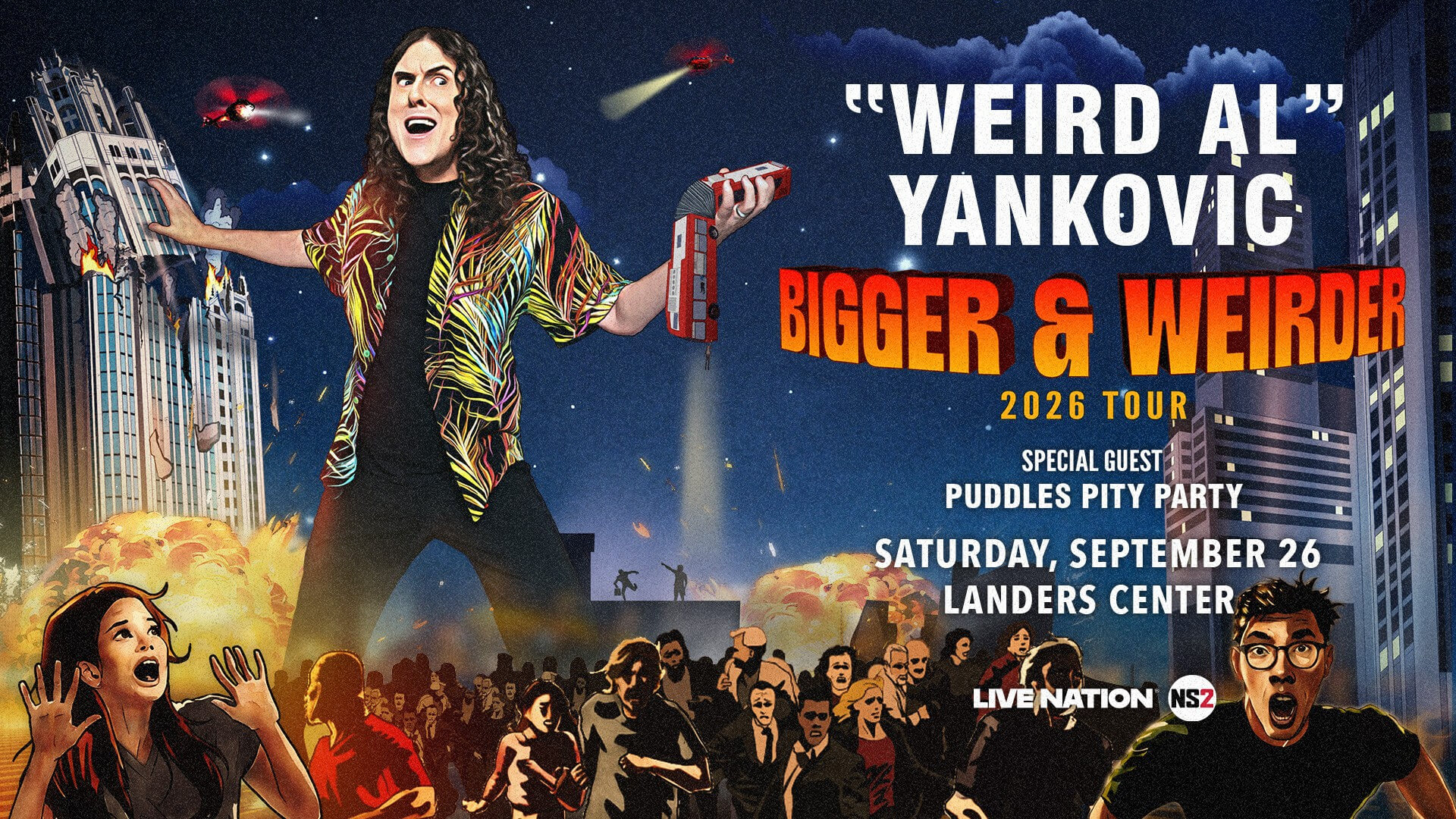 'Weird Al' Yankovic announces 2026 'Bigger & Weirder' tour, including ...