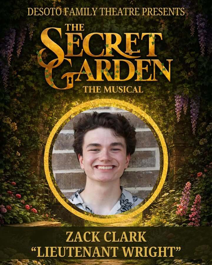 Zack Clark to Play Lieutenant Wright in The Secret Garden | DeSoto ...