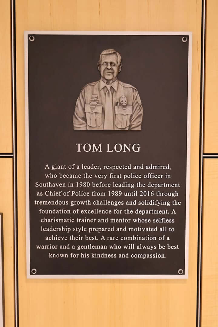 Southaven unveils Tribute Wall plaque honoring Tom Long | DeSoto County ...